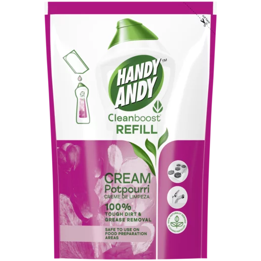 Handy Andy Cream Potpourri Clean Boost Refill 12X750ML - Order Point
